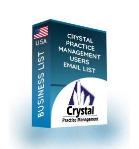 crystal practice management email list | 6075 verified contacts