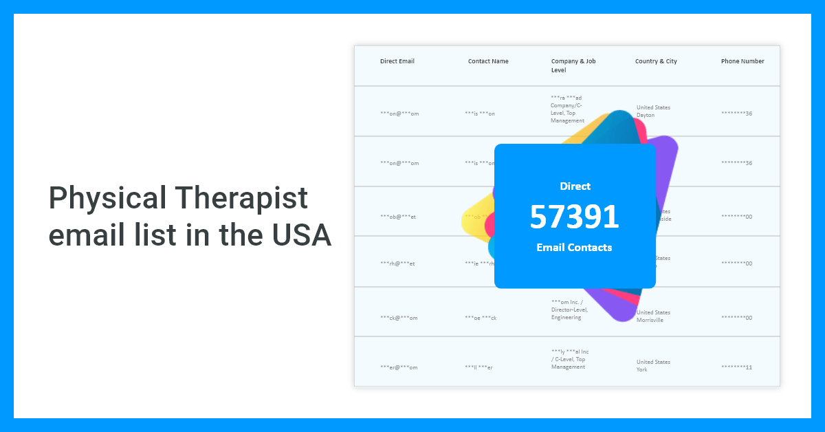 Top Physical Therapist Email List | Physician Database| USA
